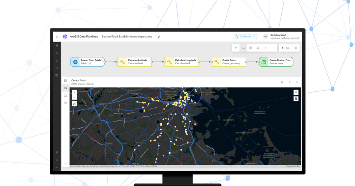 Arcgis Data Pipelines Data Integration And Preparation For Gis Workflows